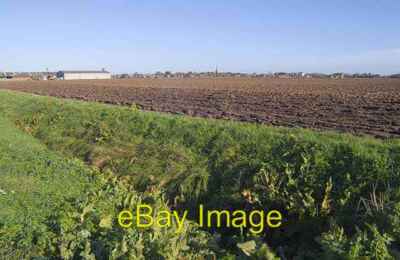 Photo 6x4 Roadside drainage ditch, Holbeach church on skyline c2005 ...
