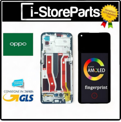 DISPLAY LCD PARI ORIGINALE OPPO A94 5G CPH2211 RENO 5Z SCHERMO OLED ...