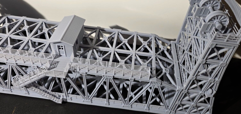 HO Scale Lift Bridge Double Track 1:87 | eBay