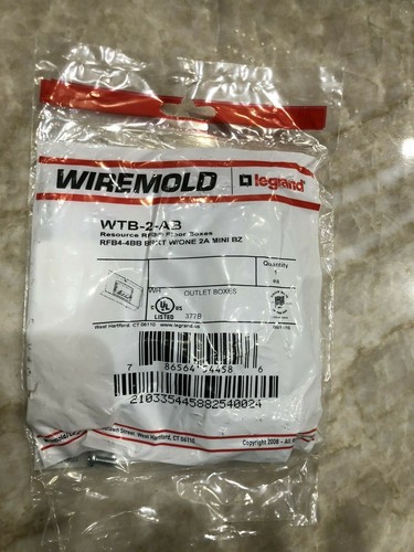 Wiremold Legrand WTB-2-AB RFB4-4BB BRKT W/ONE 2A MINI BZ, NEW in bag | eBay