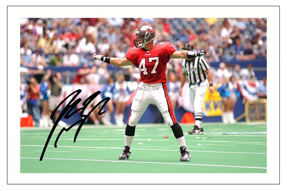 JOHN LYNCH SIGNED PHOTO PRINT AUTOGRAPH NFL FOOTBALL TAMPA BAY ...