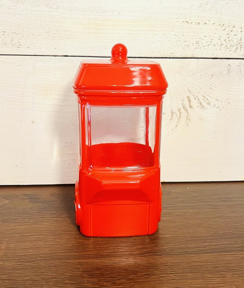 Target Bullseye Playground Glass Popcorn Cart Candy Canister Jar - Red ...
