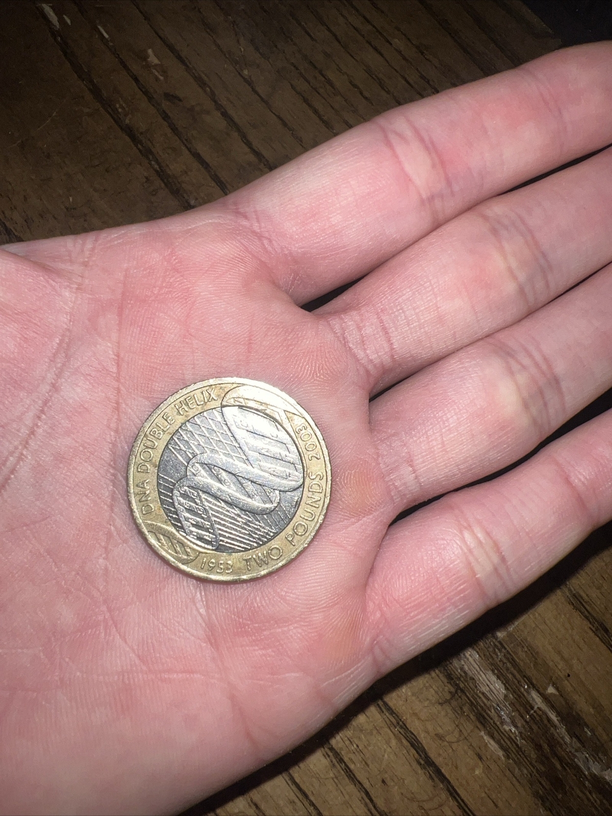 2 POUNDS COIN DNA DOUBLE HELIX | eBay UK