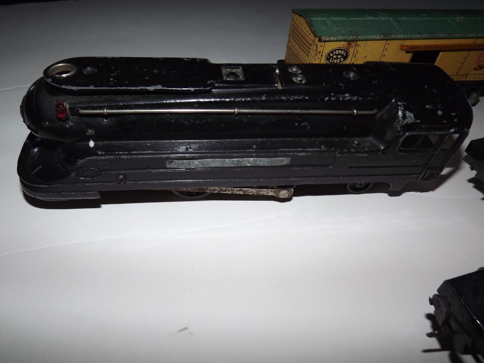 Lionel 027 1688e Engine Train 1940's Set BoxCar,Caboose,Shell Tanker ...