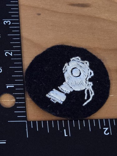 Reproduction WW2 German Sleeve Patch Gas Protection NCO On Black | eBay