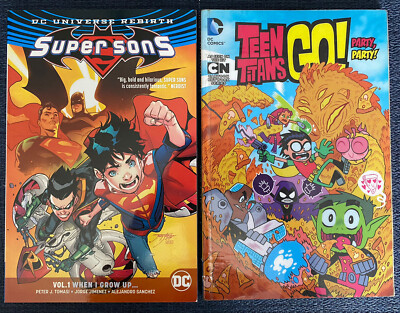 Super Sons Vol 1 + Teen Titans Go! TPB LOT (DC Comic) ComicBook Trade ...