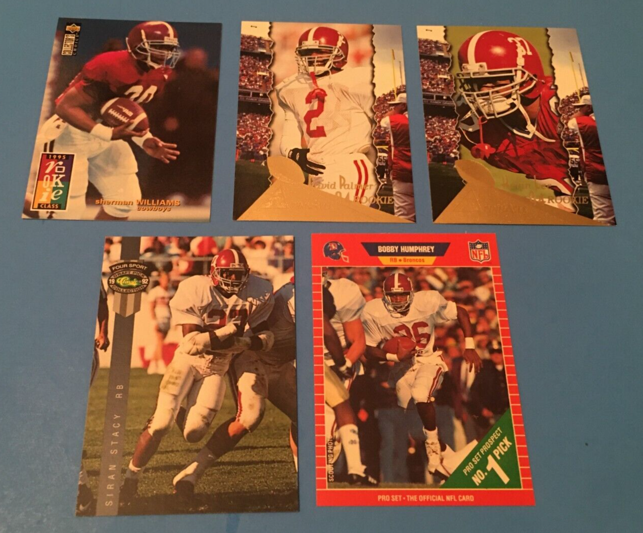 Alabama Crimson Tide FOOTBALL Cards Lot of 5 Stacy Humphrey Williams ...