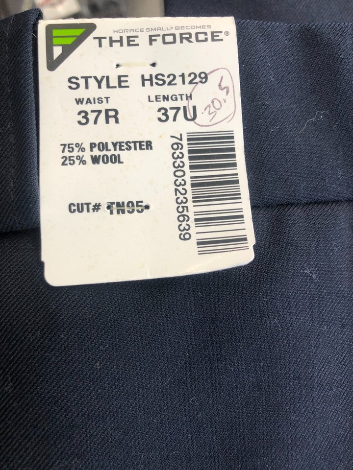 Horace Small HS21296 LAPD Navy uniform pant with stripe mens 37 x 31 ...