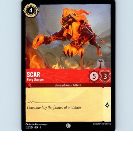 Scar 122/204 Disney Lorcana Trading Card Single | eBay