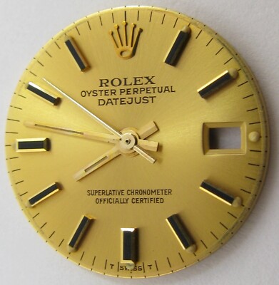 Rolex Watch 2030 2035 part sunburst gilt Dial with light black markers ...