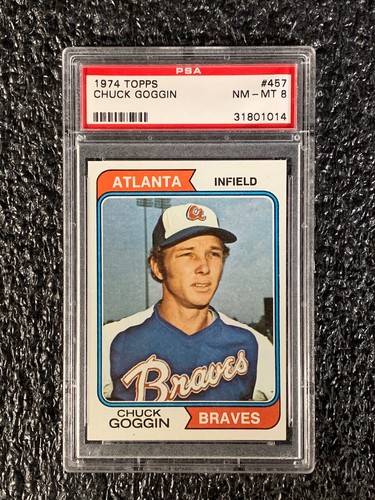 1974 Topps Baseball #457 Chuck Goggin PSA 8 | eBay