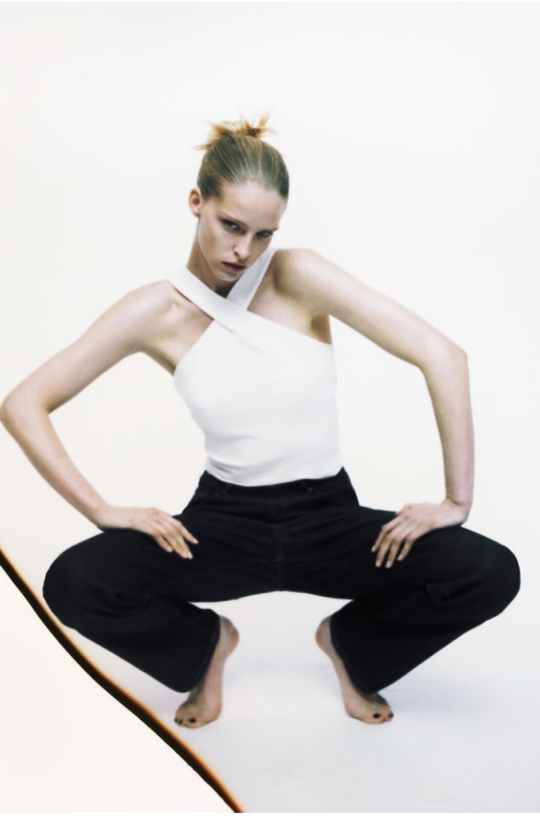 Ripped Halter Top Zara xs | eBay