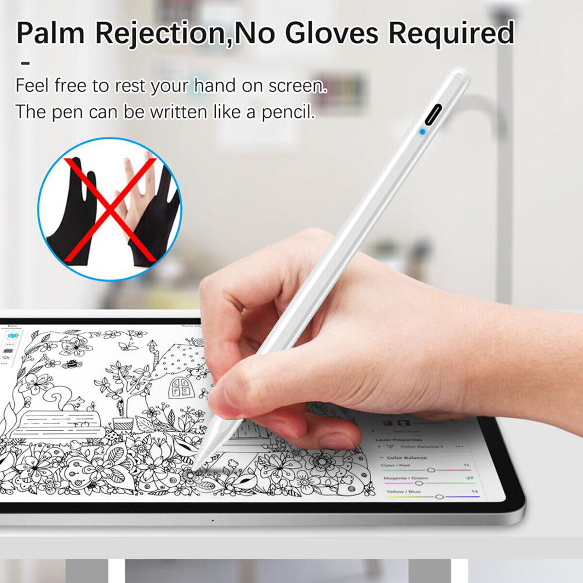 Stylus Pen for Apple iPad Pen / Pencil / Stylus With Palm Rejection ...