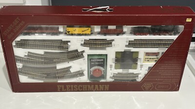 Fleischmann HO 6390 Steam Locomotive Freight Starter Set with Track and ...