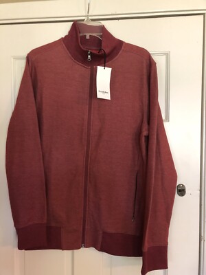 Goodfellow & Co Ripe Red Full Zip Jacket Fleece Sweater Men Medium NEW ...