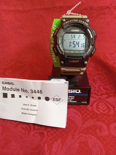 CASIO 3446 CA109 LIGHT Vibration Alarm 100M WR Working BRAND NEW & 10Y ...