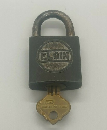 Vintage Elgin Padlock W/ replacement key working | eBay