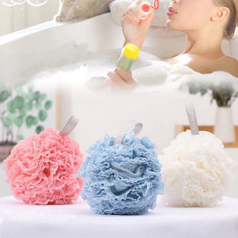 Exfoliating Large Body Scrubber Sponge Flower Brush Puff Bath Loofah ...