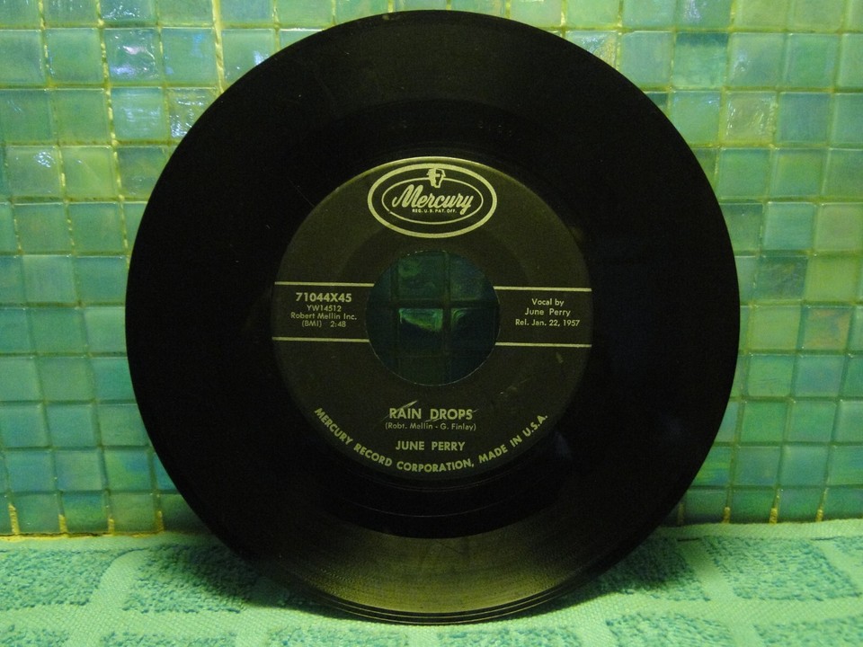 RARE June Perry Like A Thief In The Night Rain Drops 7" Single -XTRA45s ...
