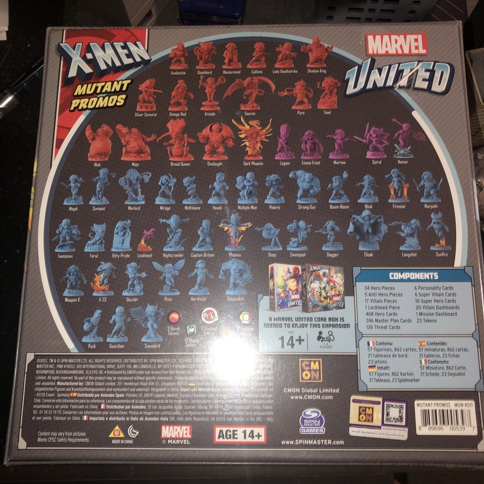 Marvel United: X-Men Kickstarter Mutant Promos Box | eBay