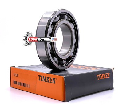TIMKEN 6208 C3 OPEN, NO SEALS, DEEP GROOVE BALL BEARING, 40x80x18mm | eBay