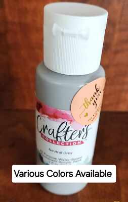 Crafter's Acrylic Paint - 2 Oz unless stated per Bottle Various Colors ...