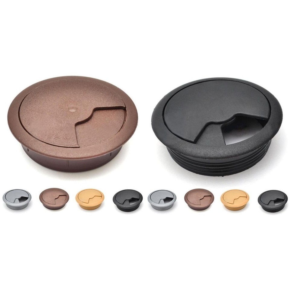 Useful Practical Desk Grommet 60mm/80mm Port Cord Outlet Computer Table ...