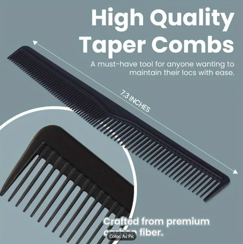 (6 Count) 7.5" Barber Hair Comb Beard & Mustache Pocket Combs for Men'S ...