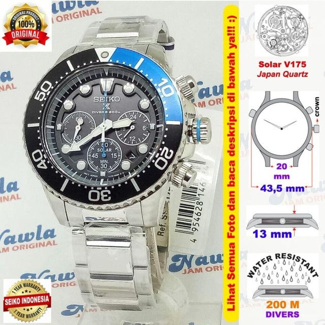 Seiko Prospex Men's Black Watch - SSC017 for sale online | eBay