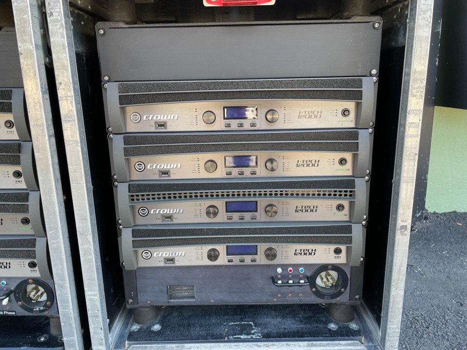 Crown I-Tech 12000HD Power Amplifier W/rack and speaker panel (One) THS ...