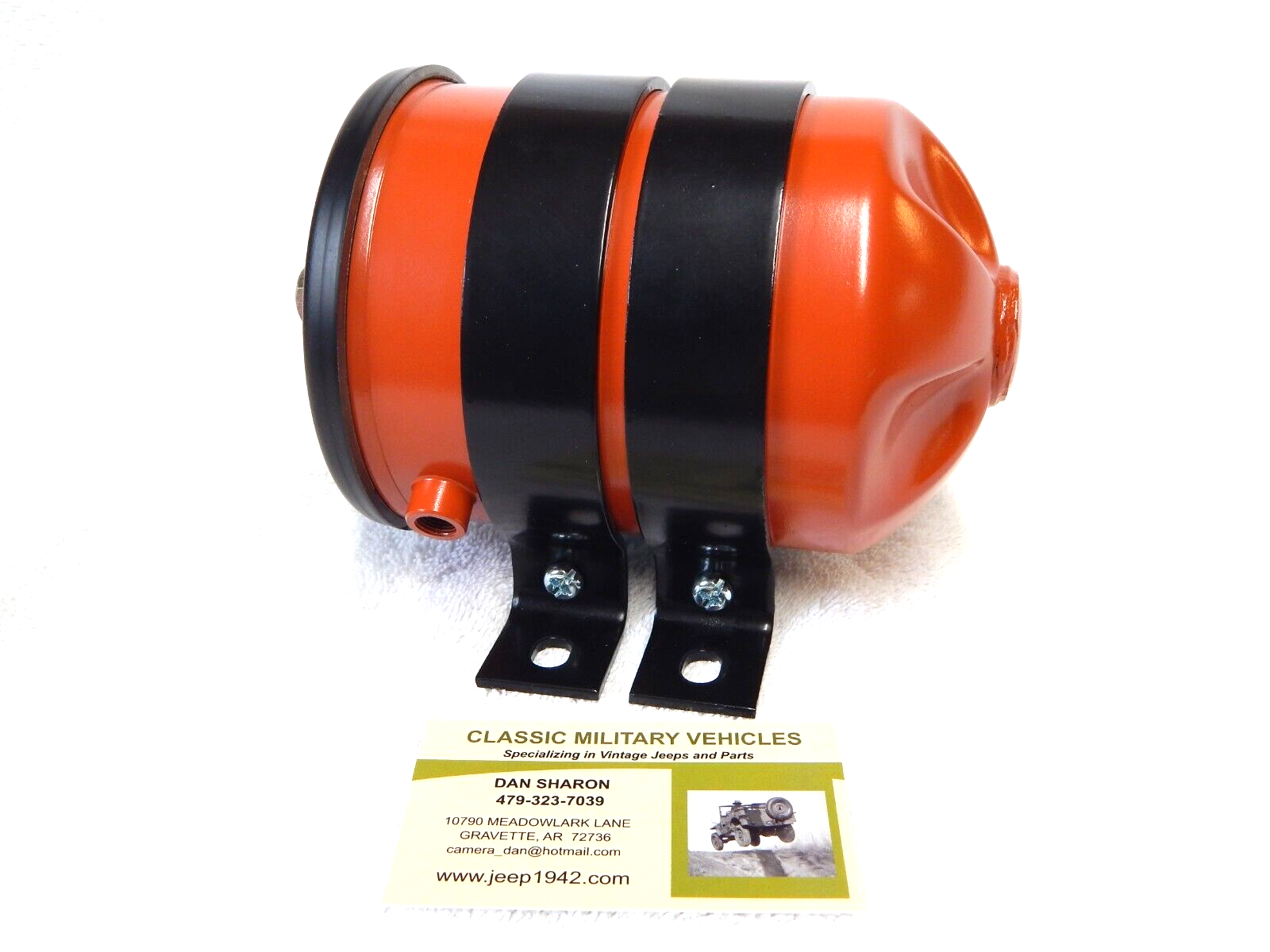 Willys CJ2A Oil Filter Canister Fram Style. Jeep CJ3A CJ3B CJ5 Includes ...