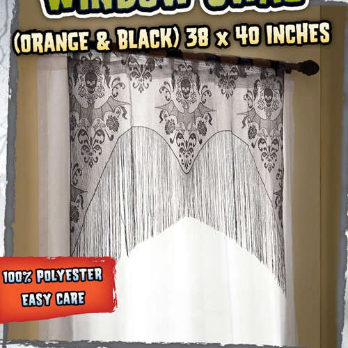 Halloween Decoration Spooky Tablecloth Spider Web Black Lace Bat Table ...