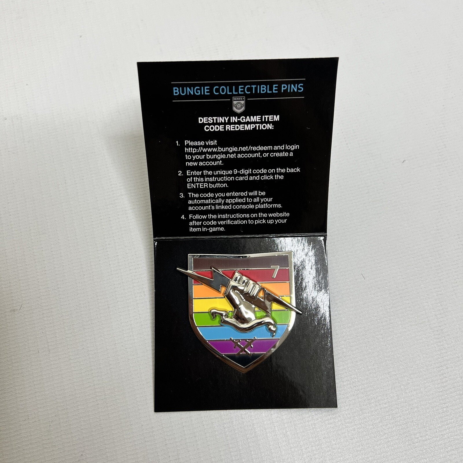 Destiny 2 Bungie's Pride Collectible Pin - INCLUDES 'TRUE COLORS ...