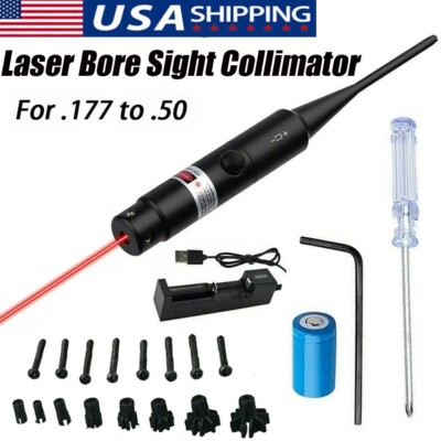 Laser Bore Sight Collimator For .177 to .50 Caliber Bore Sighter Rifles ...