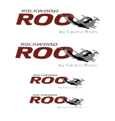 ROCKWOOD ROO by Forest River graphics RV trailer camper vinyl decals ...