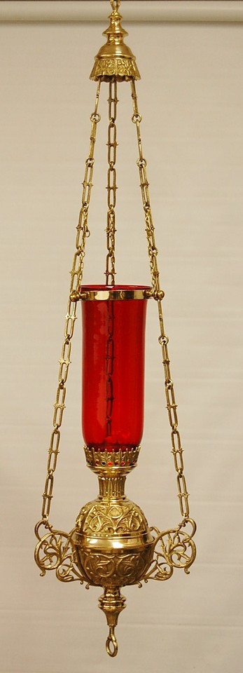 WORLDS BEST CHAPEL SIZE BRASS HANGING SANCTUARY LAMP - 324 - (CHURCH ...