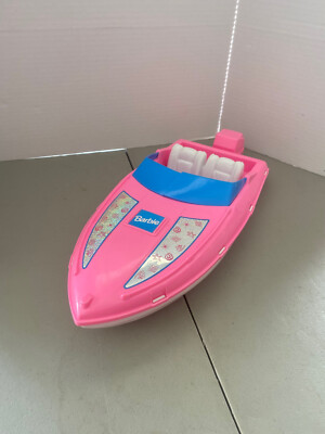Vintage 1996 Barbie Speed Boat Pink Blue Water Craft Mattel Toy | eBay