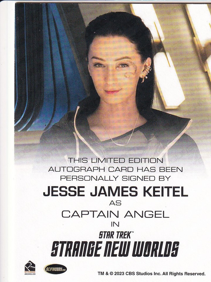 Star Trek Strange New Worlds Autograph Card Jesse James Keitel as ...