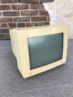Vintage Apple Macintosh High-Resolution Monochrome CRT Computer Monitor ...