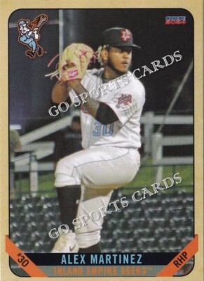 2024 Inland Empire 66ers Alex Martinez Angels RC Rookie Minor Baseball ...