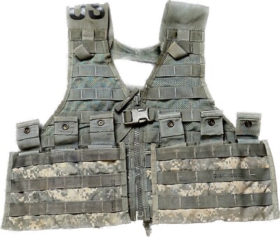 MOLLE II US Army FLC Chest Rig! Tactical Vest w/2 Triple Mag Panels ...