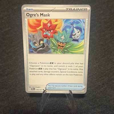 Pokémon TCG Ogre’s Mask 118/131 Prismatic Evolutions Trainer Item | eBay