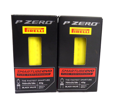 Pirelli P Zero SmarTube EVO Tube - 700 x 25 - 28mm, 80mm Presta, PAIR | eBay
