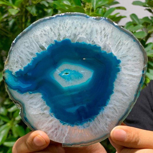 135G Natural Beautiful Agate Geode Druzy Slice ExtraLarge Gemstone | eBay