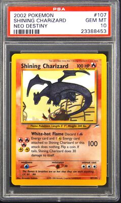 2002 POKEMON NEO DESTINY #107 SHINING CHARIZARD PSA 10 | eBay