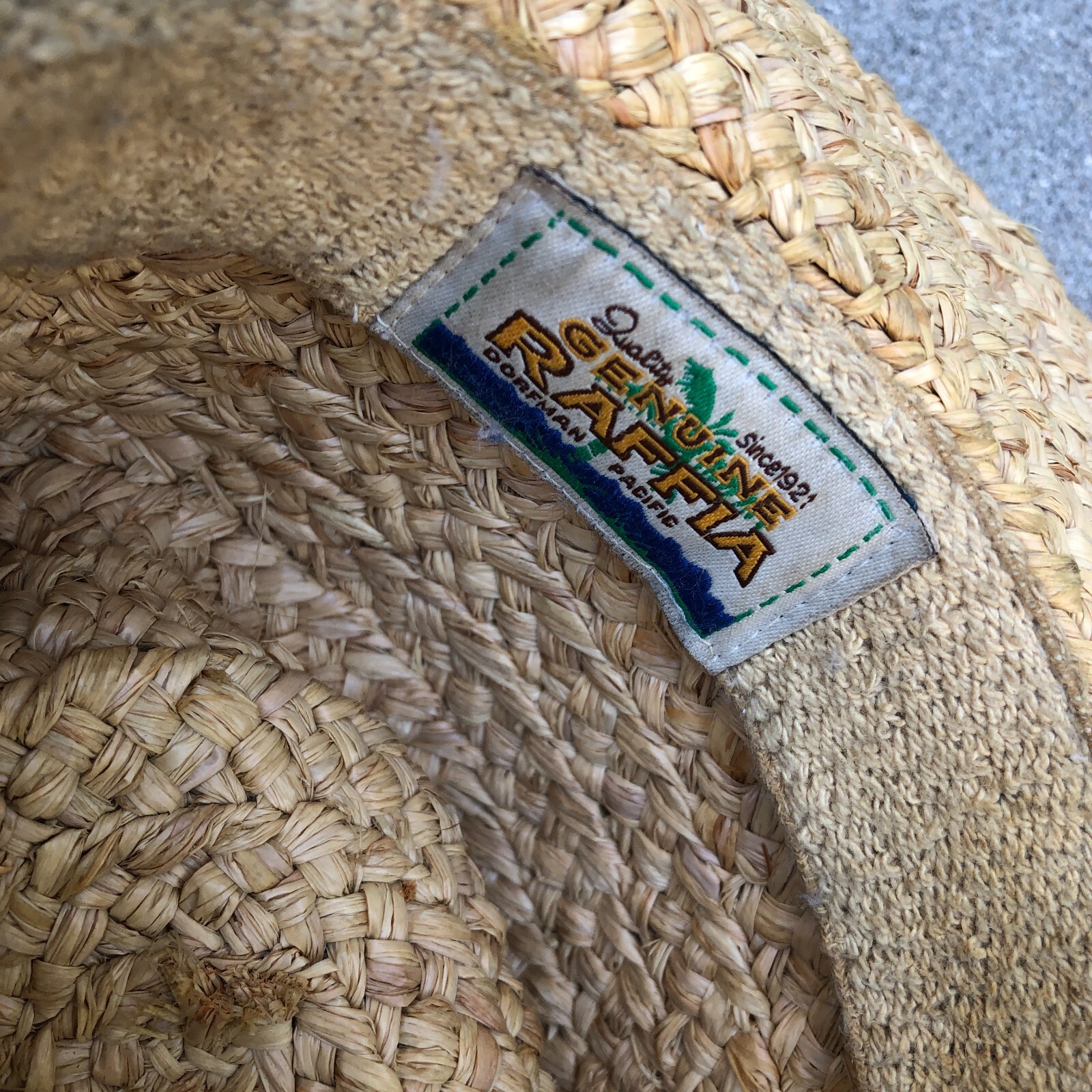 Genuine Raffia DORFMAN PACIFIC Straw Panama Hat Men's… - Gem