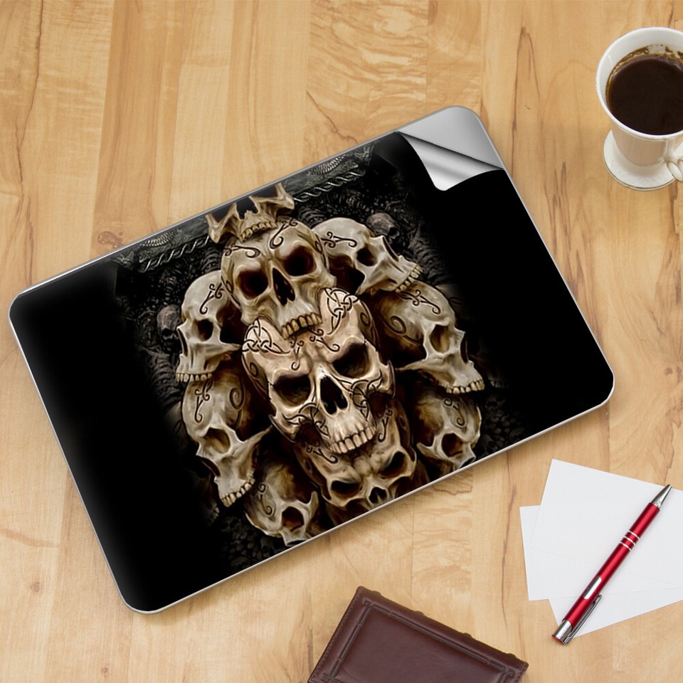 Skins for HP 2000 Laptop Decals wrap - Wicked Skulls Tattooed | eBay