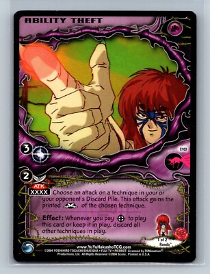 Yu Yu Hakusho TCG - Ability Theft C103 - 1ST EDITION - Betrayal Score | eBay