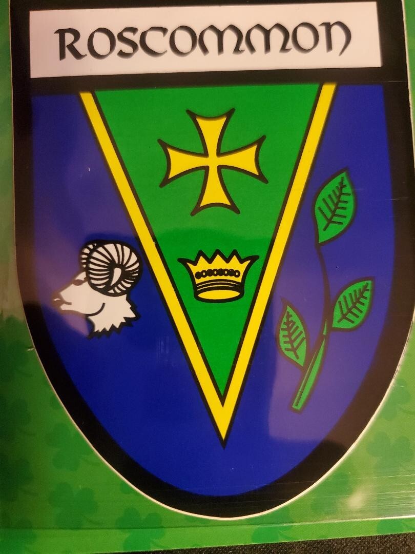 County Roscommon Crest Sticker Decal, prompt delivery | eBay