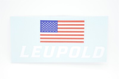 LEUPOLD RIFLE SCOPES AMERICAN FLAG LOGO STICKER/DECAL OPTIC BLUE ...